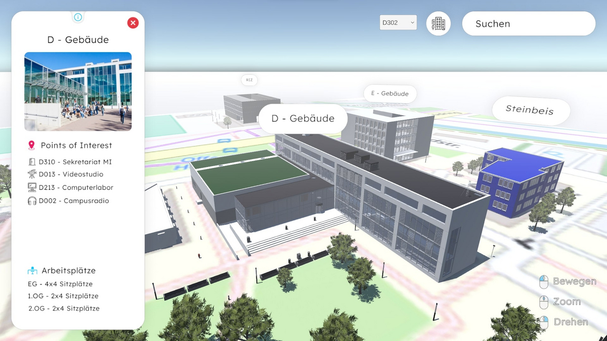 Unser Campus in 3D: Hochschule Offenburg
