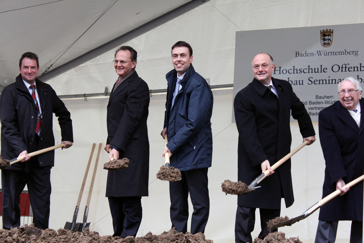 Spatenstich für neues Gebäude: Hochschule Offenburg