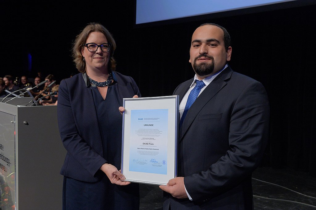 Ramiz Haidar Salim Qussous from ECM receives DAAD Award: Hochschule ...
